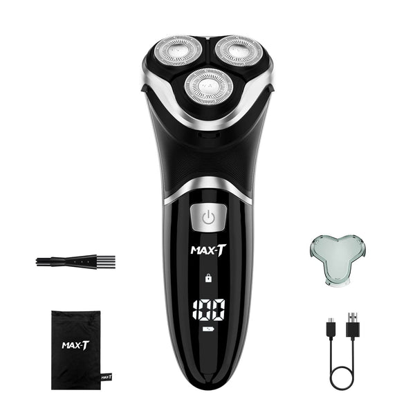 Electric Shaver Razor for Men, MAXT Quick Rechargeable Wet Dry Rotary ...